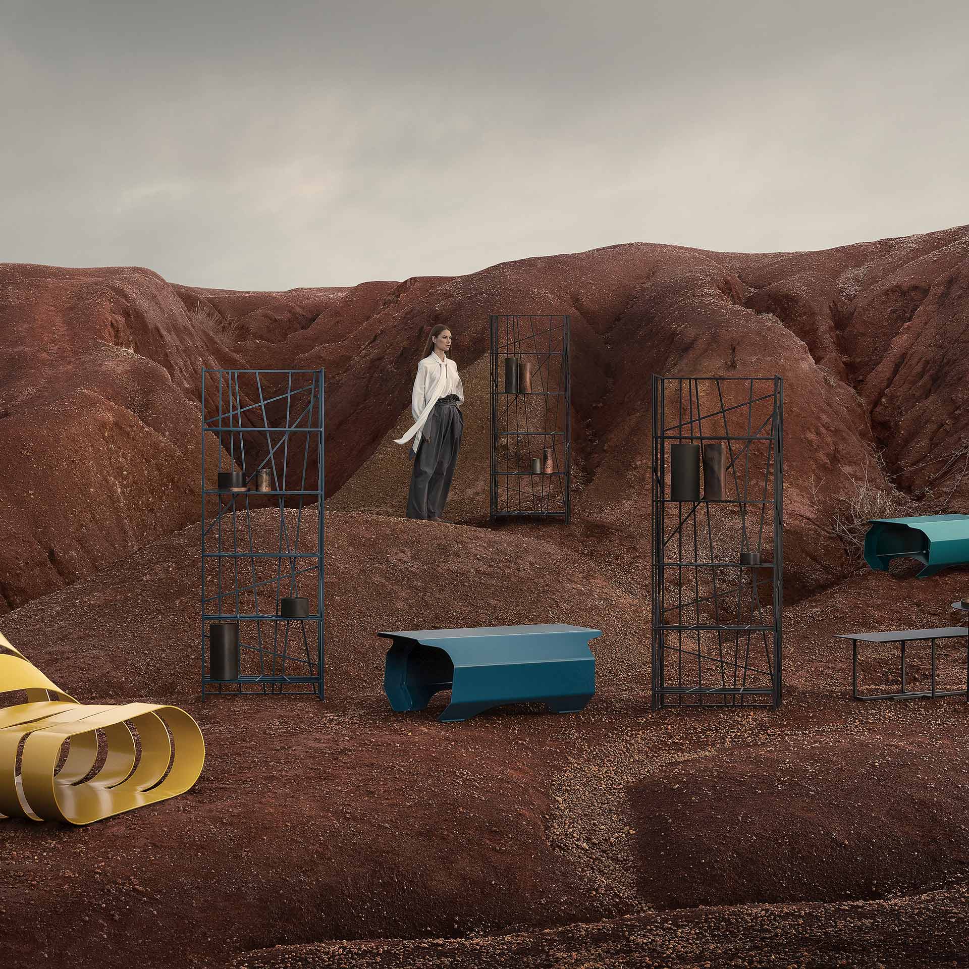 Deframe Bookcase - Luca Casini Design Studio